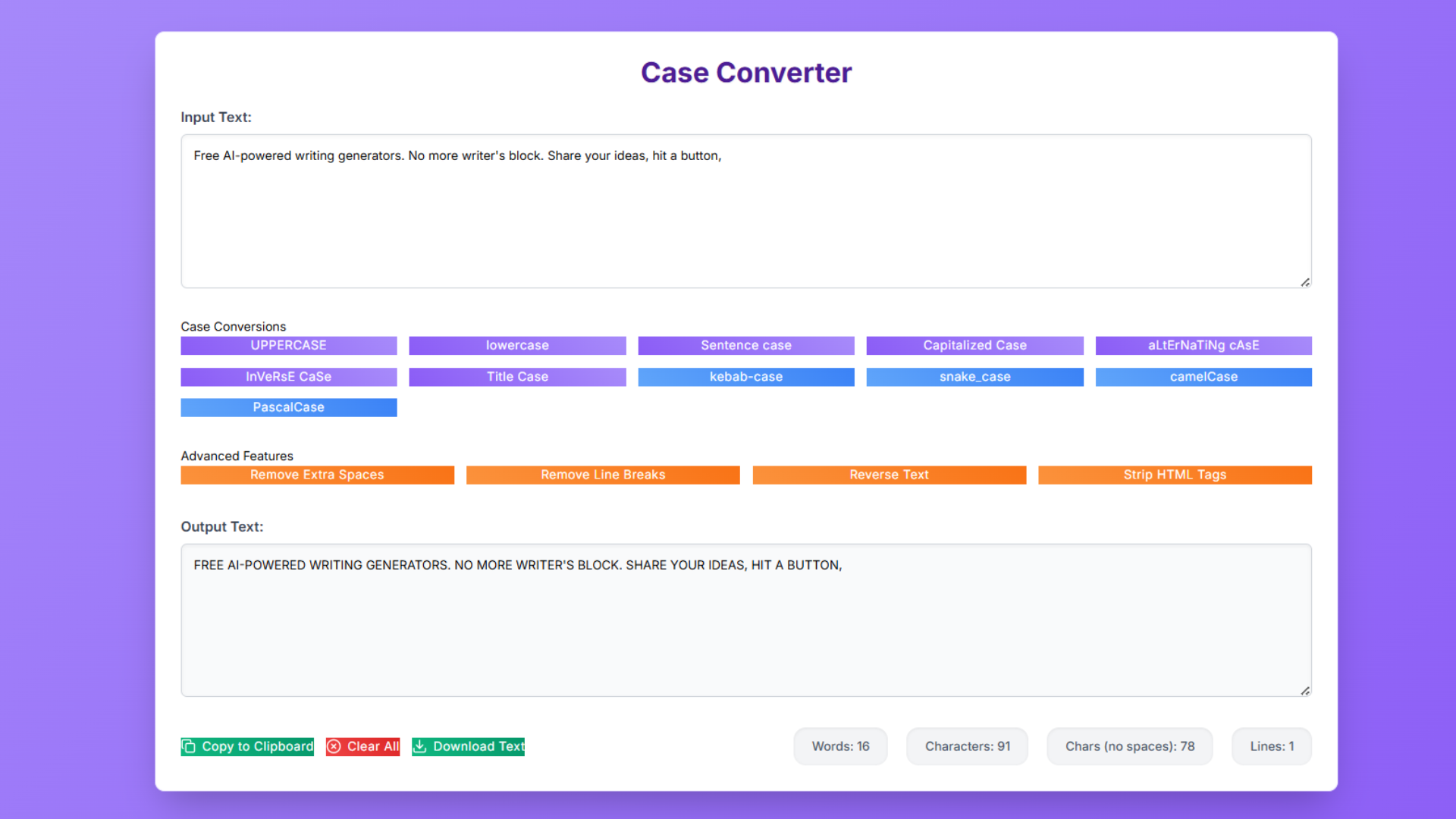 Case Converter | Telika Tools